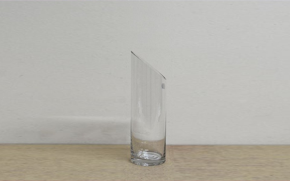 Стаклена вазна (30см) - nama.mk